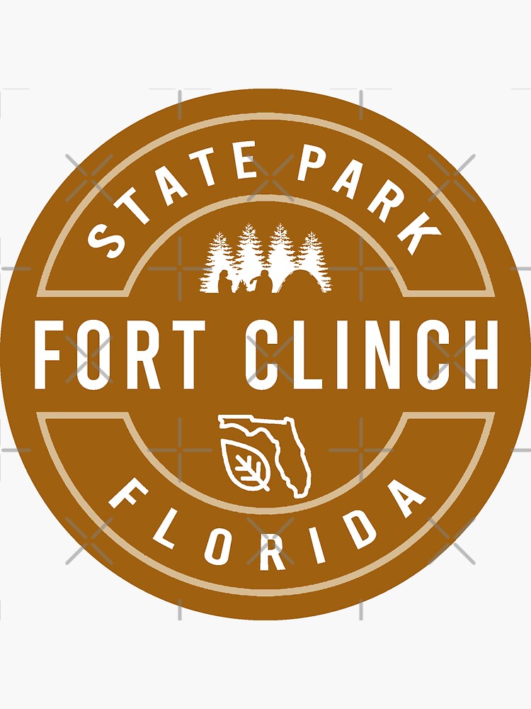"Fort Clinch State Park FL Adventure Logo" Sticker for Sale by VanyaKar ...