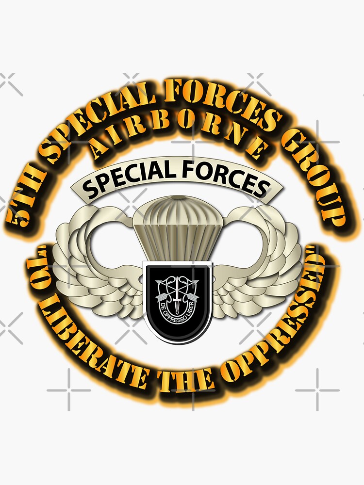 "SOF - 5th SFG - Airborne Badge" Sticker for Sale by twix123844 | Redbubble