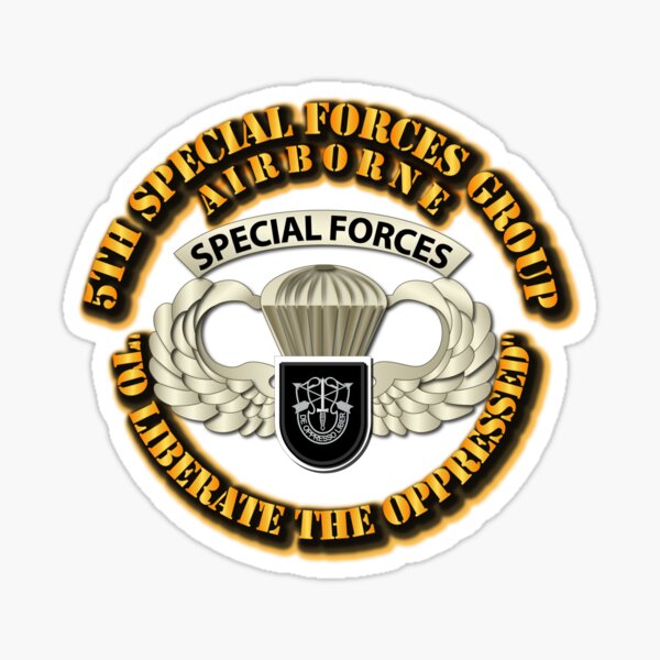 "SOF - 5th SFG - Airborne Badge" Sticker for Sale by twix123844 | Redbubble