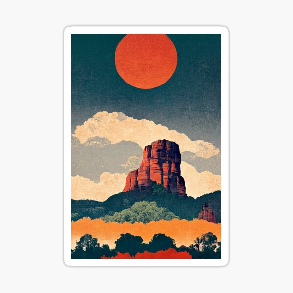 "Arizona" Sticker for Sale by Retro Travel Design | Redbubble