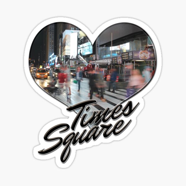 "NYC New York City Skyline Souvenir Times Square" Sticker by DooodleGod ...