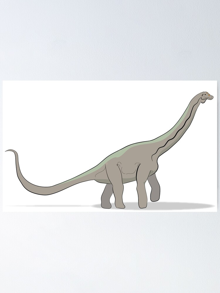 "Alamosaurus (Alamos-Lizard Titanosaurian Sauropod Dinosaur)" Poster ...