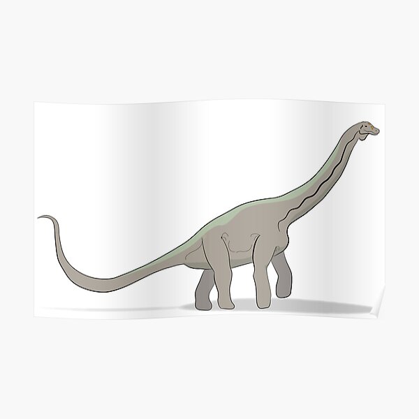 "Alamosaurus (Alamos-Lizard Titanosaurian Sauropod Dinosaur)" Poster ...