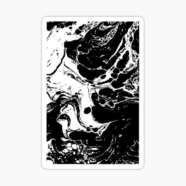 "B&W" Sticker for Sale by BaSeArt21 | Redbubble