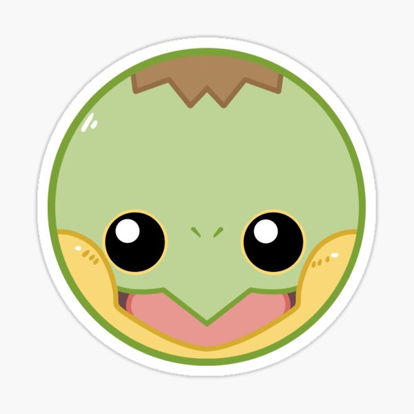"Round Turtwig" Sticker for Sale by NeonStryker | Redbubble