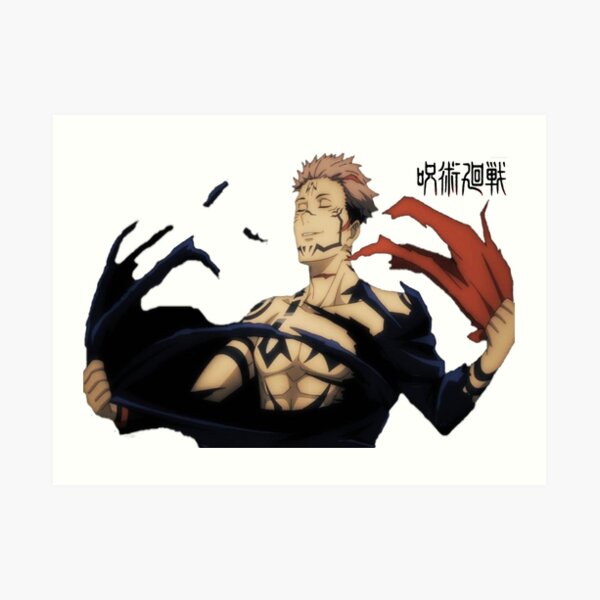 "Sukuna tears clothes // Jujutsu Kaisen" Art Print for Sale by my-anime ...