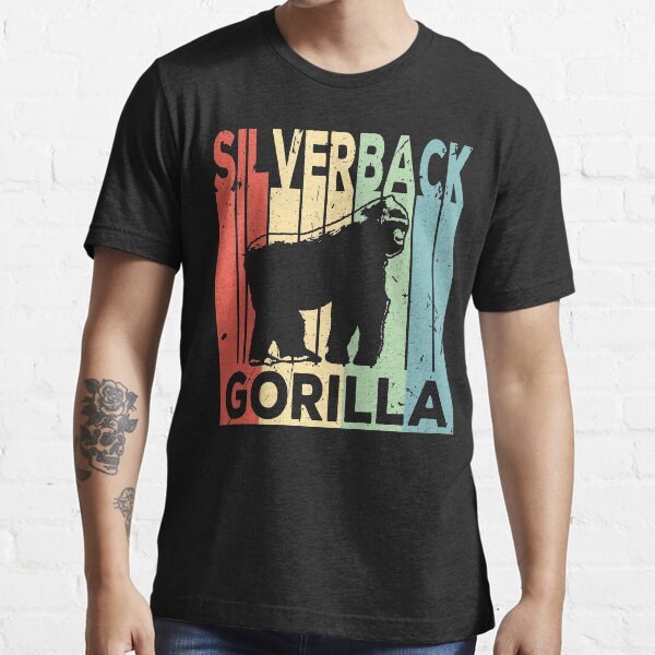 "Silverback Gorilla Vintage Retro" T-shirt for Sale by prosperousjewel ...
