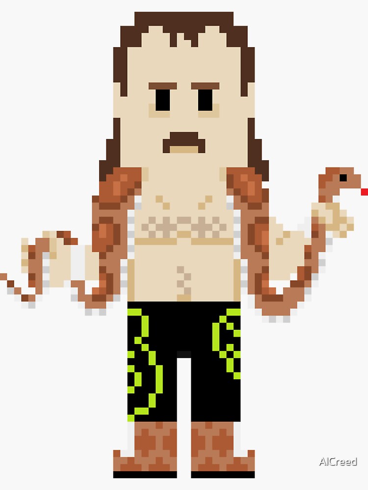 "8-Bit Snakeman" Sticker for Sale by AlCreed | Redbubble