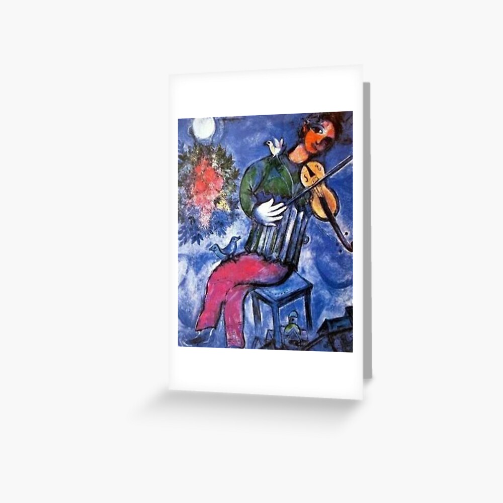 "Violinista original art by marc chagall " Greeting Card for Sale by ...