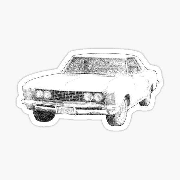 "1963 Buick Riviera Car" Sticker for Sale by AngsalDesign | Redbubble