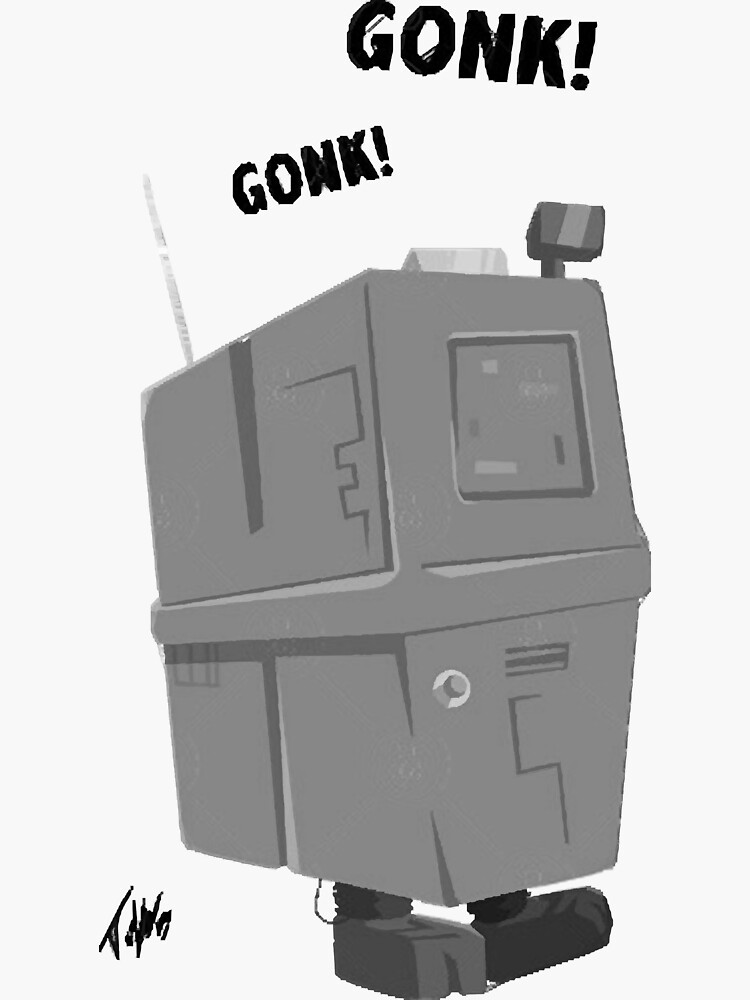 "Gonk Droid " Sticker for Sale by CrystalRu97731 | Redbubble
