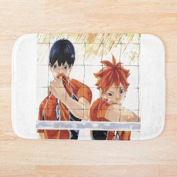 "Haikyuu Kageyama Tobio and Hinata Shoyo" Bath Mat for Sale by ...