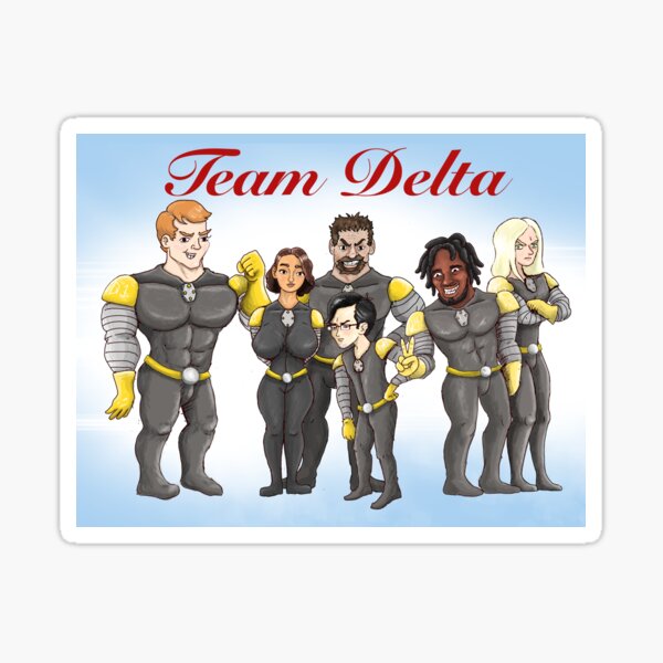 "Team Delta" Sticker for Sale by CarrBrosStudio | Redbubble
