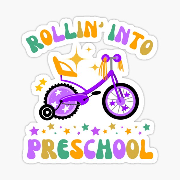 "Back to school | Rollin' Into Preschool, Pre-K" Sticker for Sale by ...