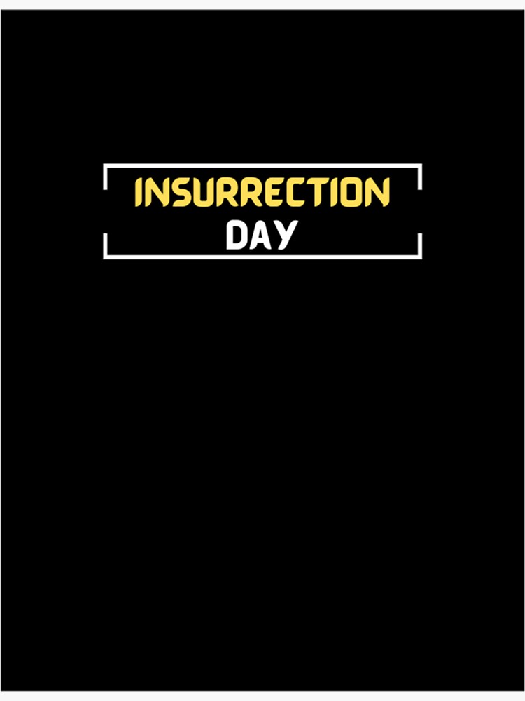 "insurrection day " Sticker for Sale by FlavMad1 | Redbubble
