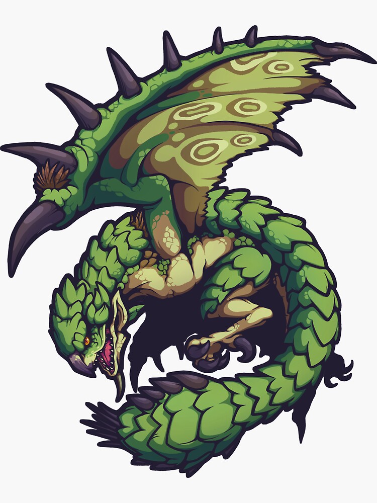 "Rathian" Sticker for Sale by Venn-Art | Redbubble