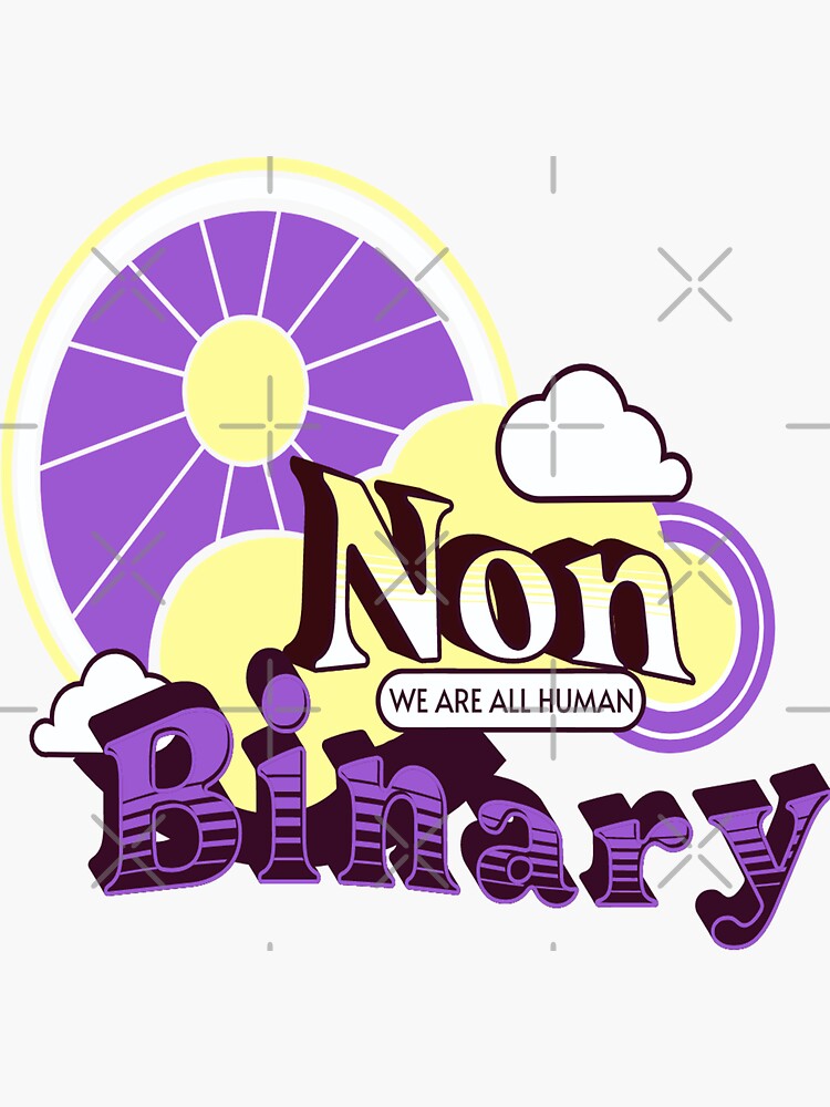 "Non Binary Pride Colors" Sticker for Sale by Rockopolys | Redbubble