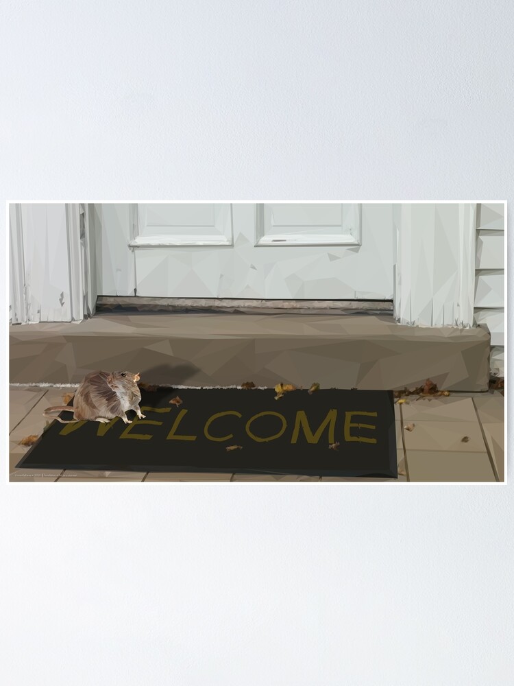 "Tessellations21 - Rat on a welcome mat - VBK - VisionsByKaren" Poster ...