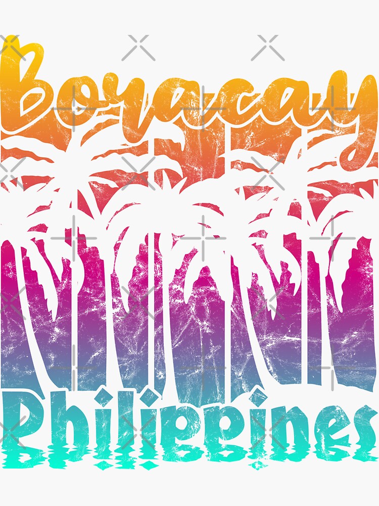 "Vintage Boracay Philippines" Sticker for Sale by phys | Redbubble
