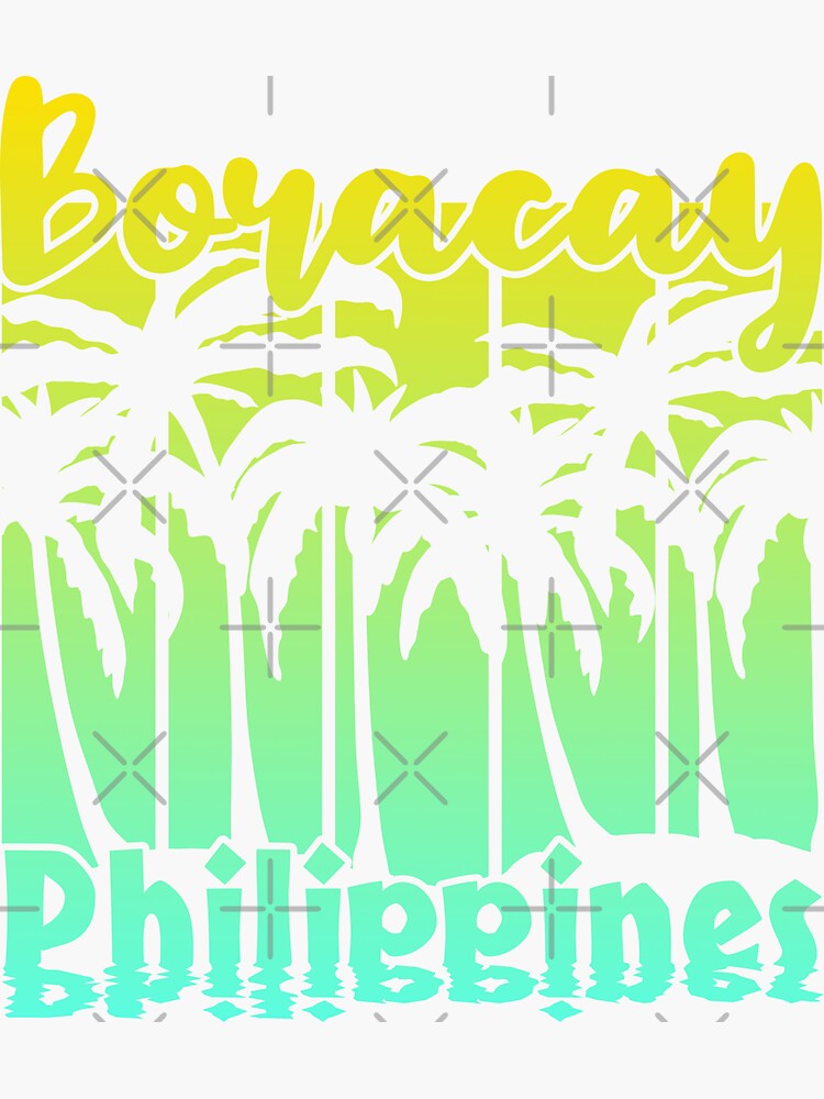 "Vintage Boracay Philippines" Sticker for Sale by phys | Redbubble