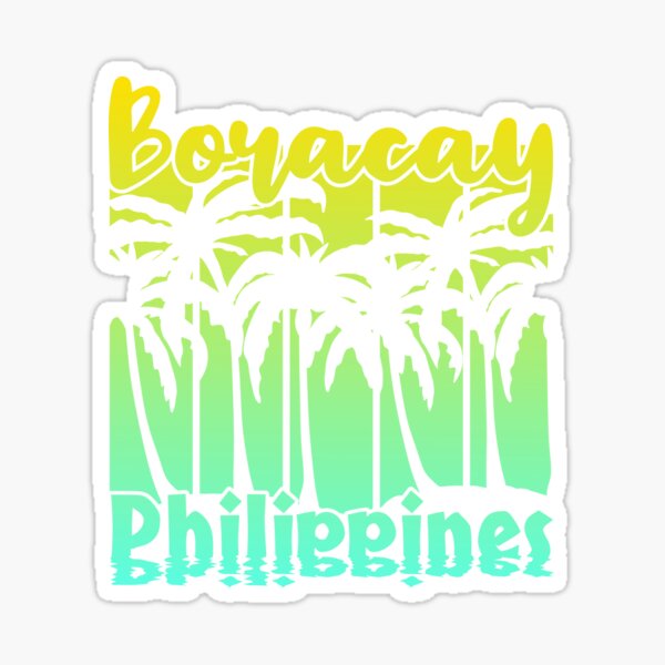 "Vintage Boracay Philippines" Sticker for Sale by phys | Redbubble