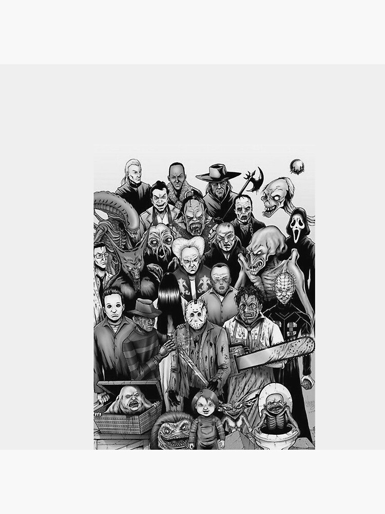 "All the scary guys halloween" Sticker for Sale by raghavalmalik ...