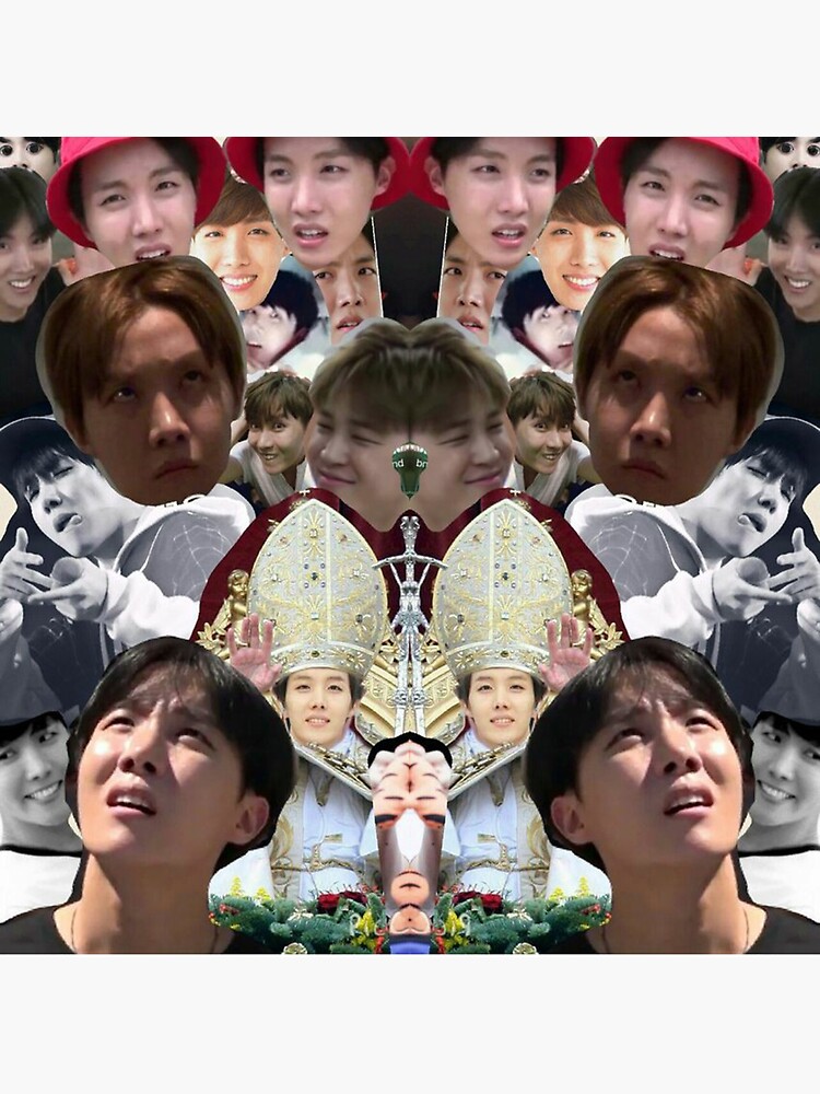 "jhope memes face" Sticker for Sale by raghavalmalik | Redbubble