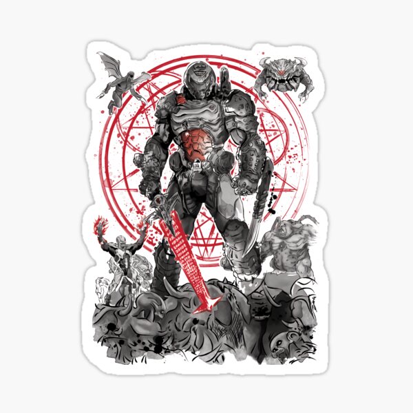"Doomguy The Hell Walker/Gifts For Men & Women" Sticker for Sale by ...