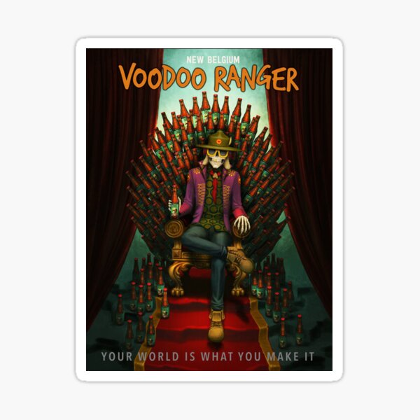 "Vintage Voodoos rangers IMPERIAL BEER T-Shirt" Sticker for Sale by C-W ...