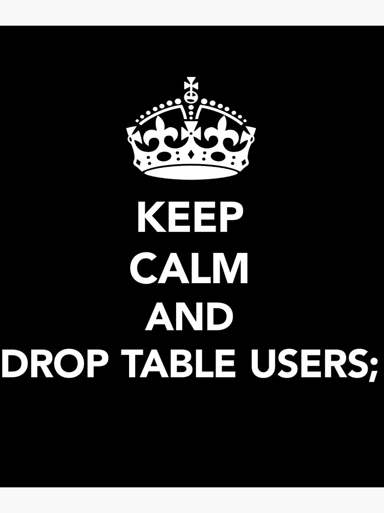 "Funny SQL Database" Art Print for Sale by vladocar | Redbubble