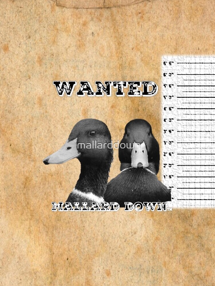 "Wanted Duck - Mallard Down" iPhone Case for Sale by mallarddown ...