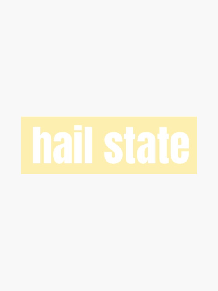"HAIL STATE" Sticker for Sale by catiecrispp | Redbubble