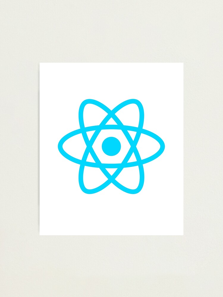 Impression photo « React JS ReactJS JavaScript Programmer », par vladocar | Redbubble