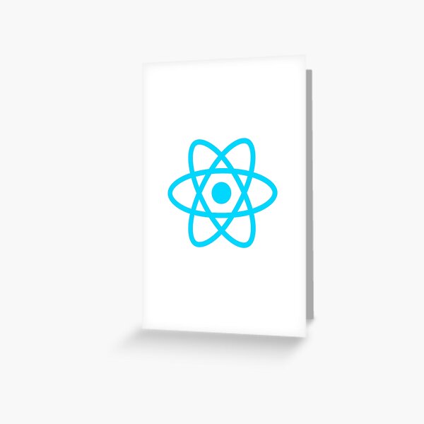 React Js Reactjs Javascript Programmer Greeting Card For Sale By Vladocar Redbubble