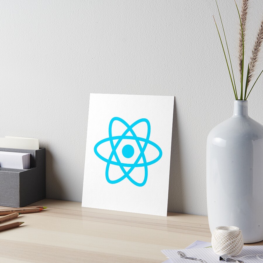"React JS ReactJS JavaScript Programmer" Art Board Print for Sale by ...