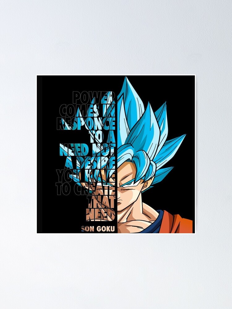 " Goku inspiration " Poster for Sale by Harsha-k-m | Redbubble