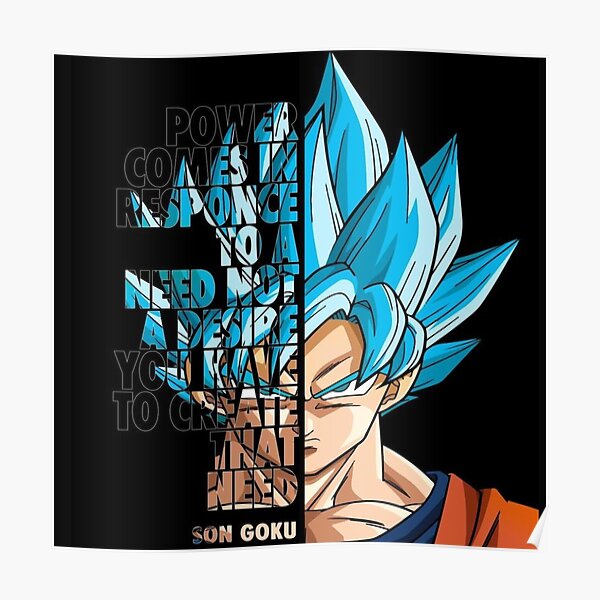 " Goku inspiration " Poster for Sale by Harsha-k-m | Redbubble