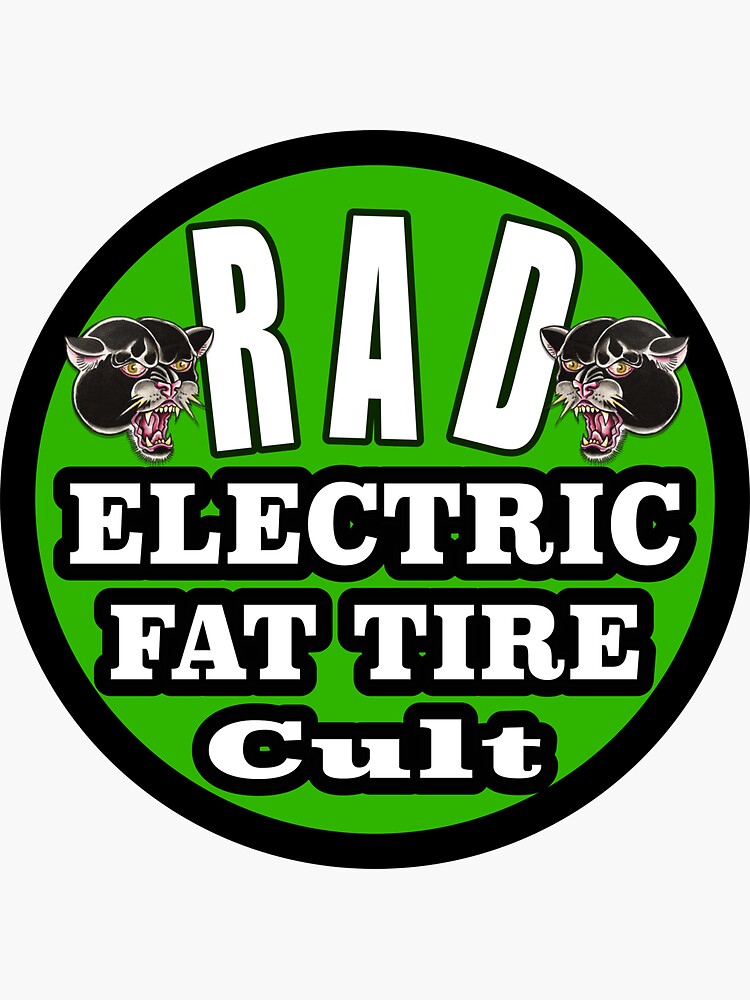"RAD POWER BIKE /ELECTRIC BIKE / BIKE RIDER /FAT TIRE BIKE" Sticker for ...