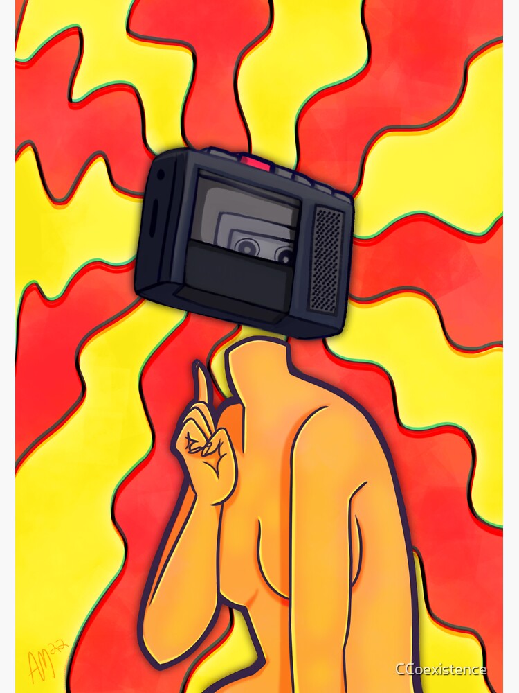 Radio Head Sticker For Sale By Ccoexistence Redbubble