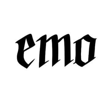 "Emo" Sticker for Sale by SidneyNicoleArt | Redbubble