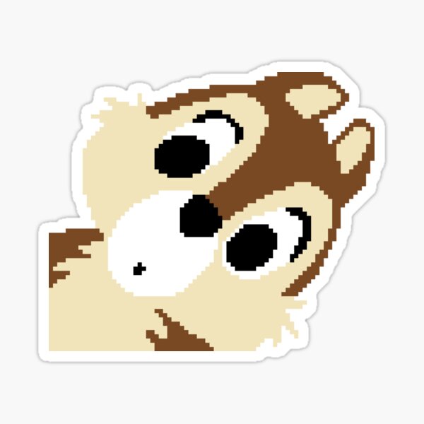 "Hello Chipmunk" Sticker for Sale by PixelHooker | Redbubble