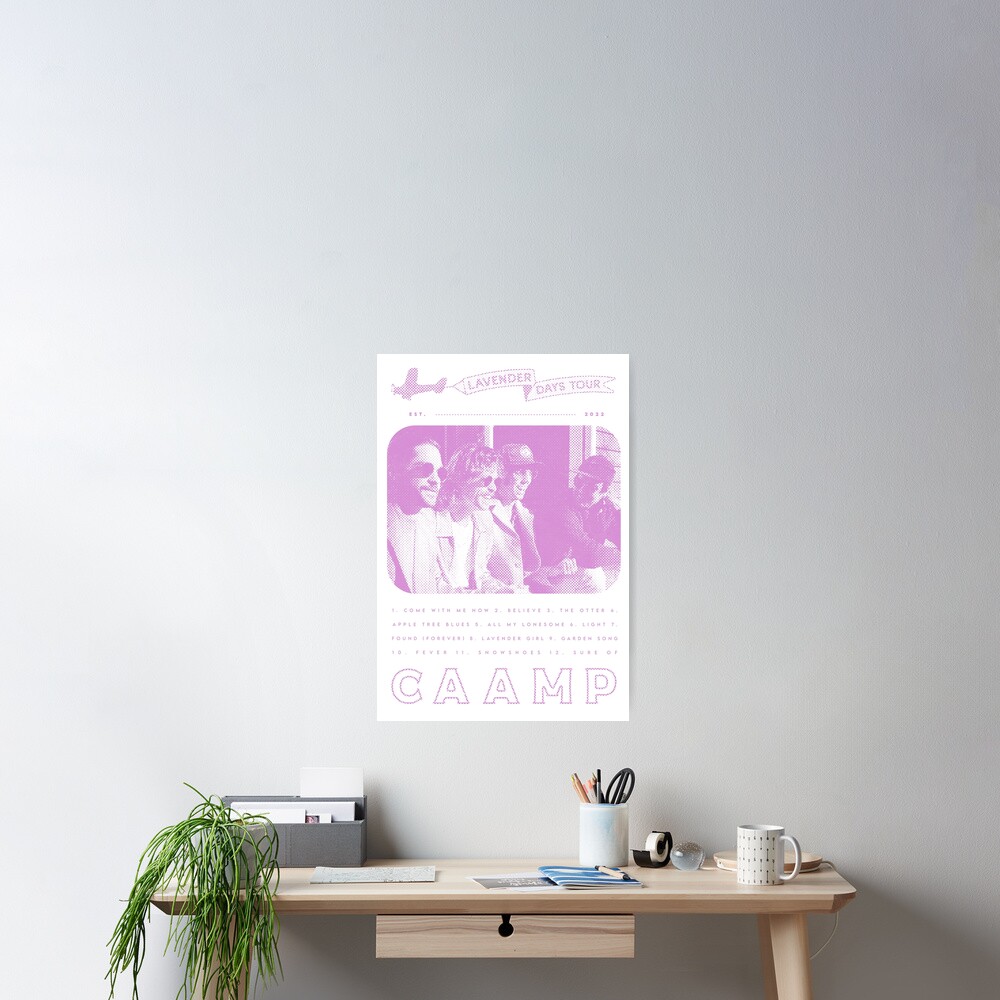 "Caamp Music Lavender Days Poster " Poster for Sale by leahhotts ...