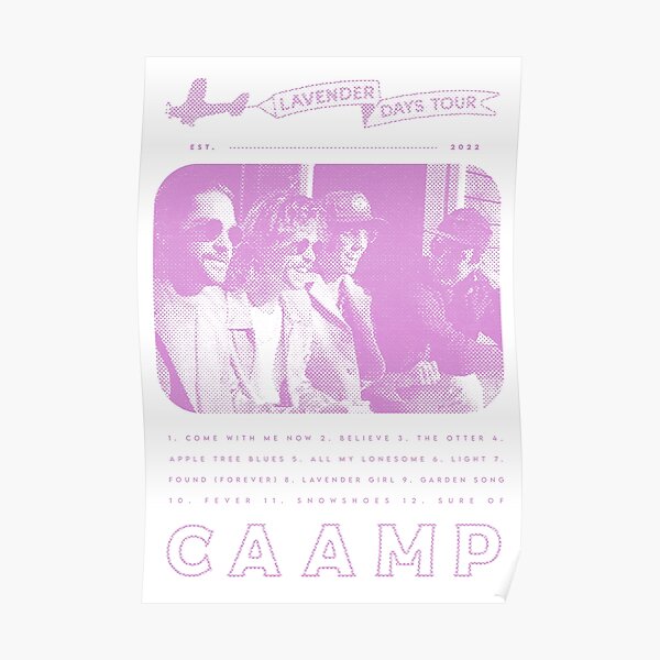 Caamp Music Lavender Days Poster Poster For Sale By Leahhotts
