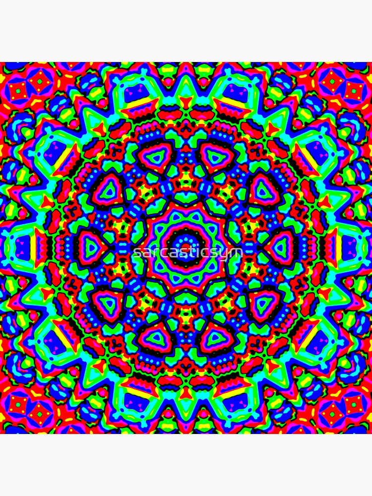 "Psychedelic Trippy Acid LSD Art" Sticker for Sale by sarcasticsym ...