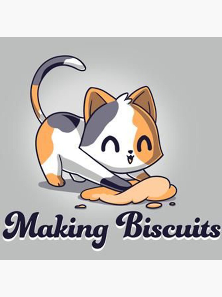 "cat making biscuits cartoon fanart" Sticker for Sale by elberttyoung ...