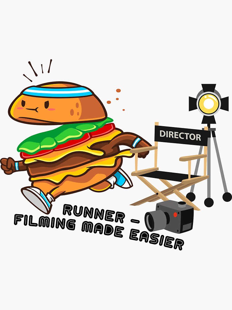 "Production Runner filming made easier" Sticker for Sale by ...