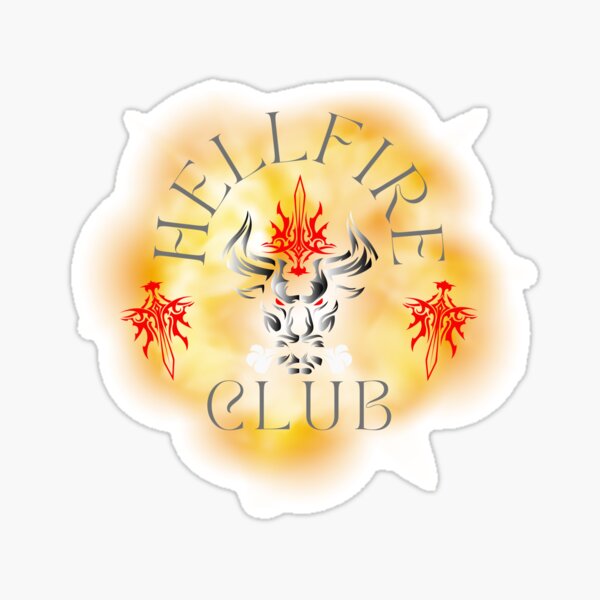 " Hellfire club" Sticker for Sale by hachemiuk | Redbubble