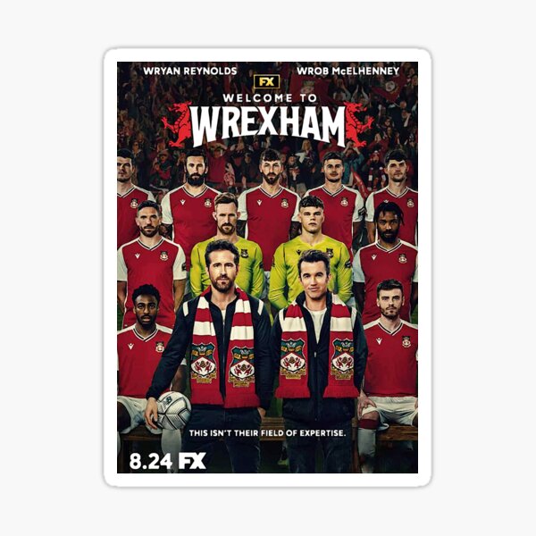 " Welcome to Wrexham" Sticker for Sale by echo213 | Redbubble