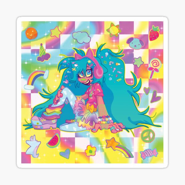 "decora hatsune miku" Sticker for Sale by rinkoyam | Redbubble