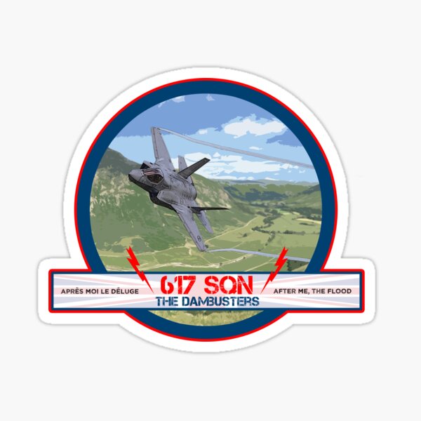 "617 Squadron - The Dambusters" Sticker for Sale by Dawsigns | Redbubble